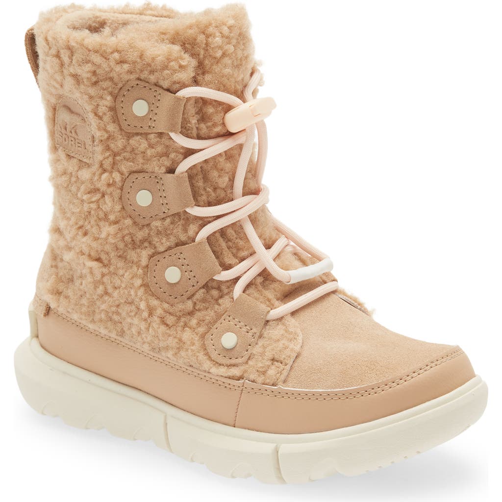 SOREL - Kids' Explorer Faux Shearling Waterproof Boot