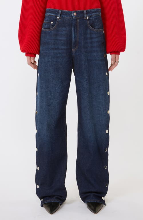 SPORTMAX - Lichene Side Snap Wide Leg Jeans