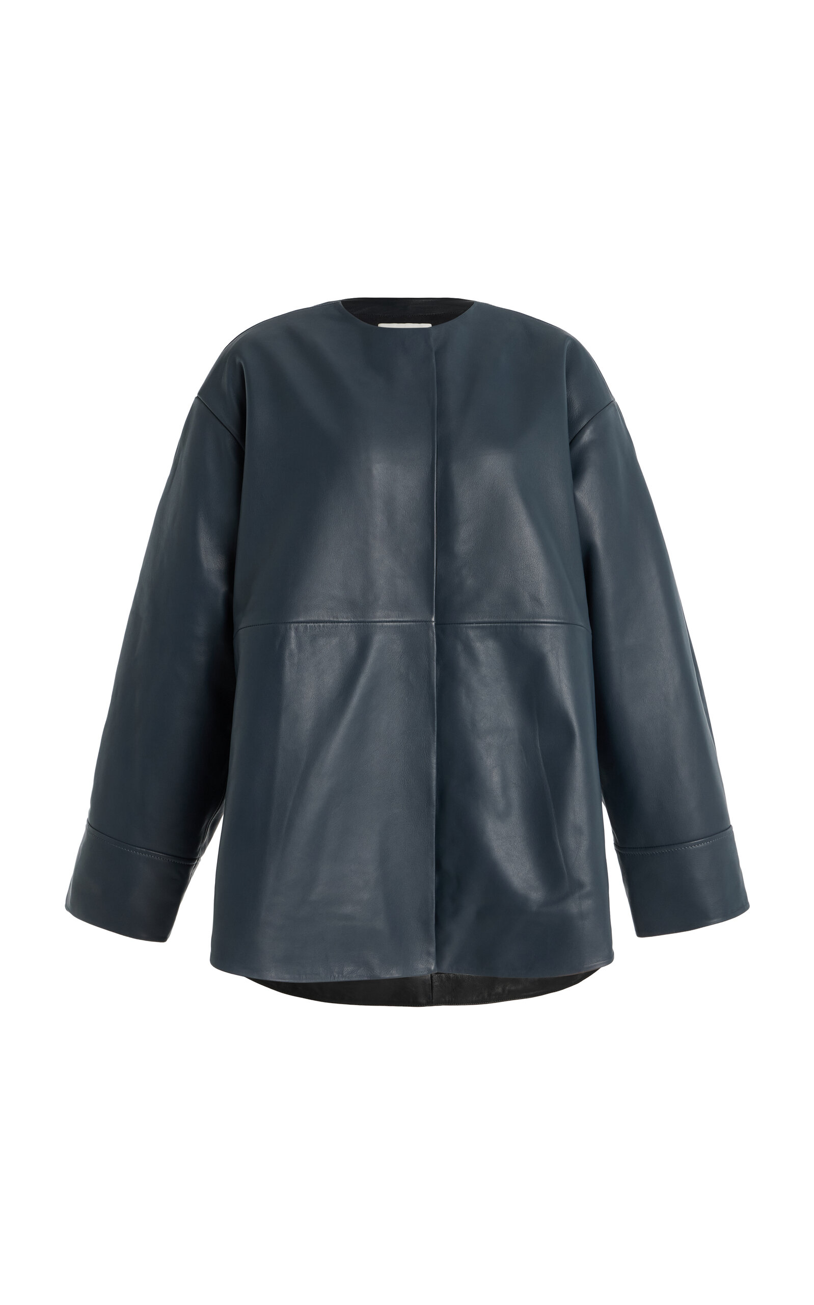 St. Agni - Exclusive Leather Pillow Jacket Grey XS