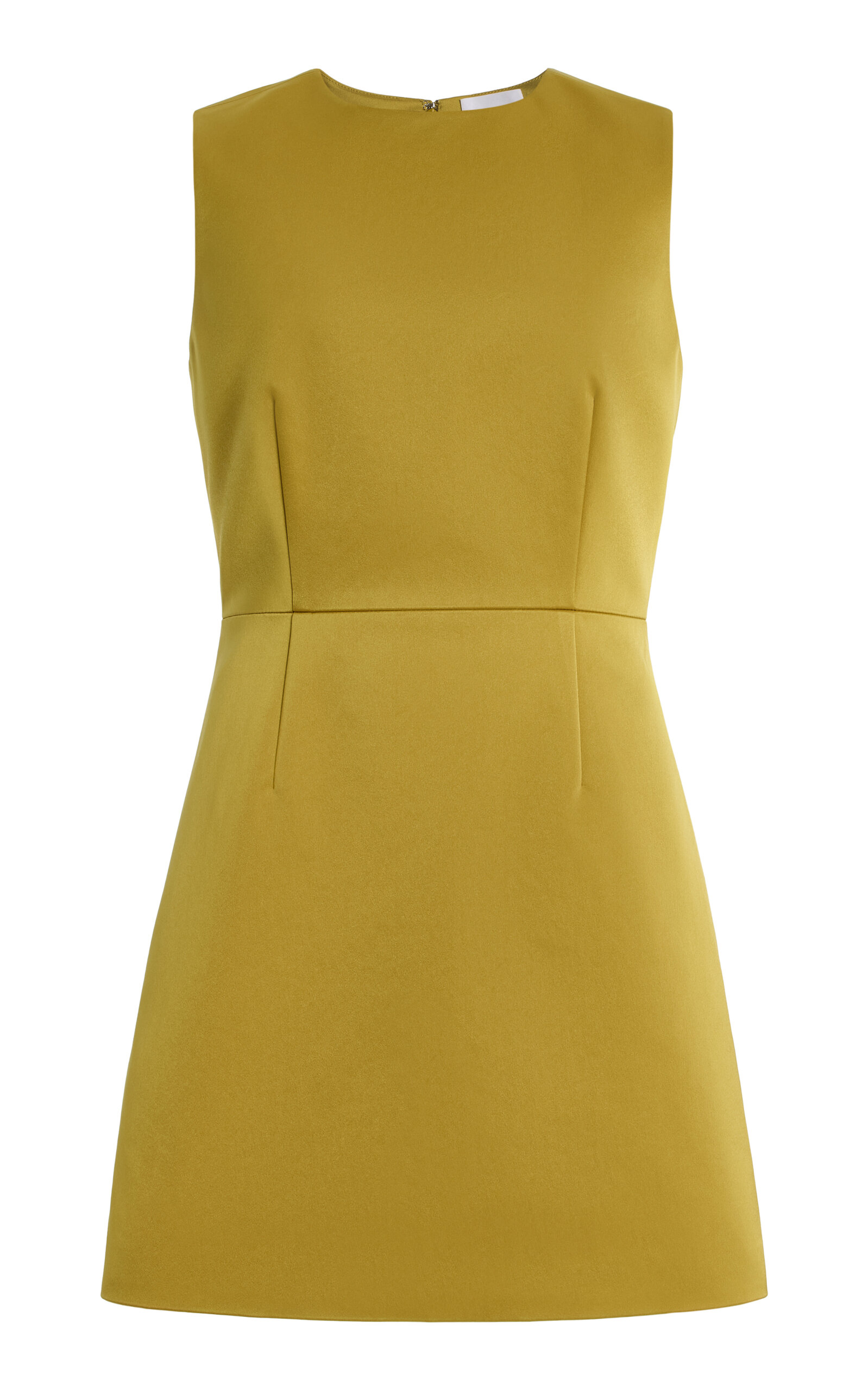STAUD - Garden Satin Mini Dress Yellow