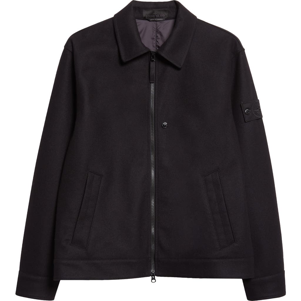 Stone Island - Ghost Water Resistant Virgin Wool Blend Flannel Jacket
