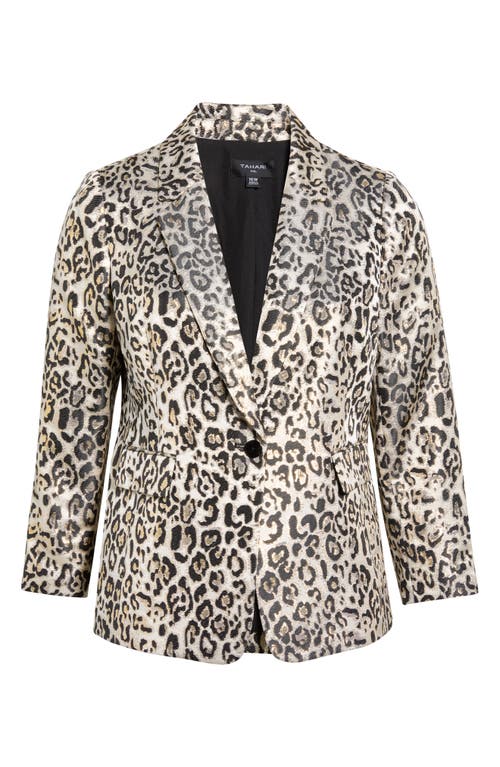 Tahari ASL - Leopard Metallic Blazer
