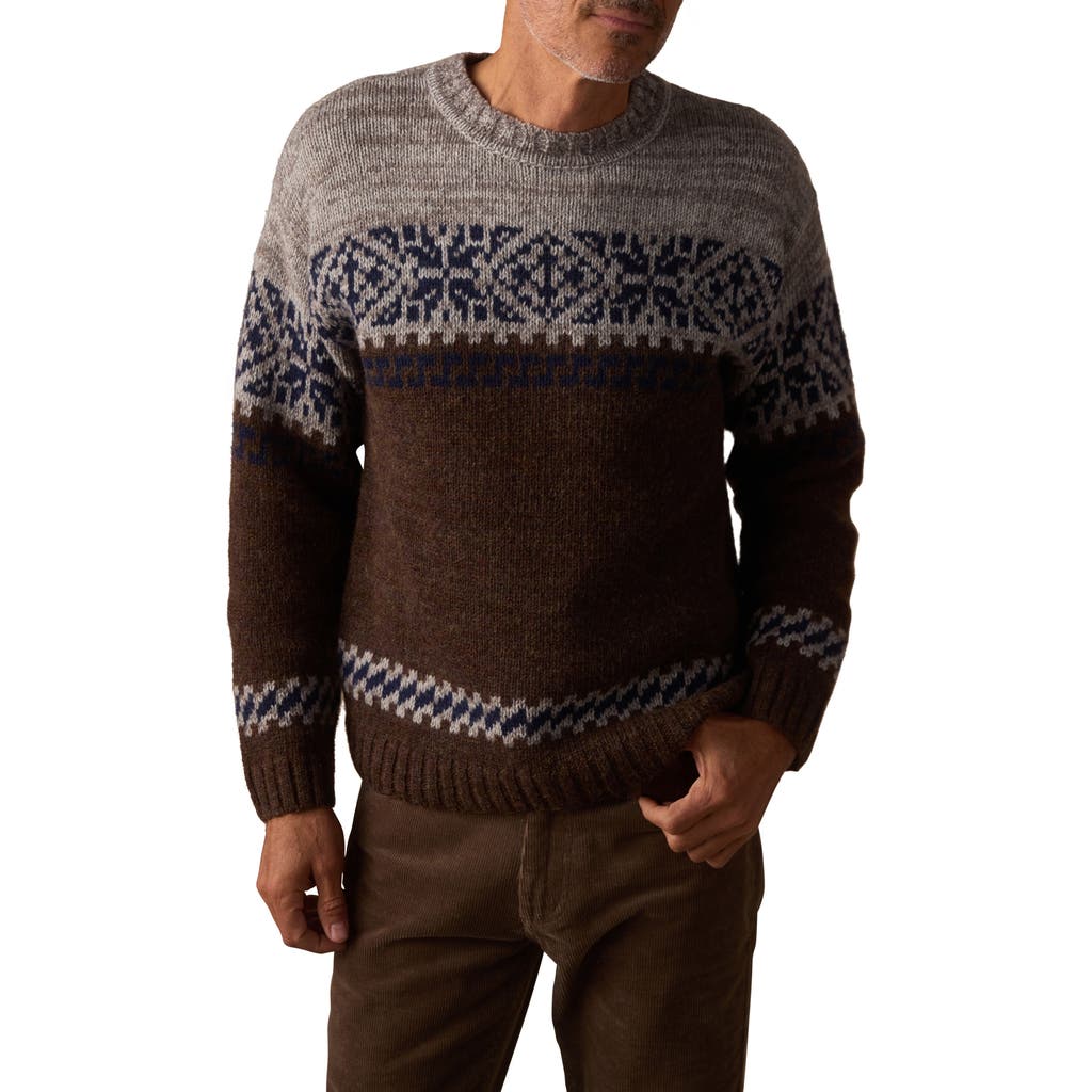 The Normal Brand - Fair Isle Wool Blend Crewneck Sweater