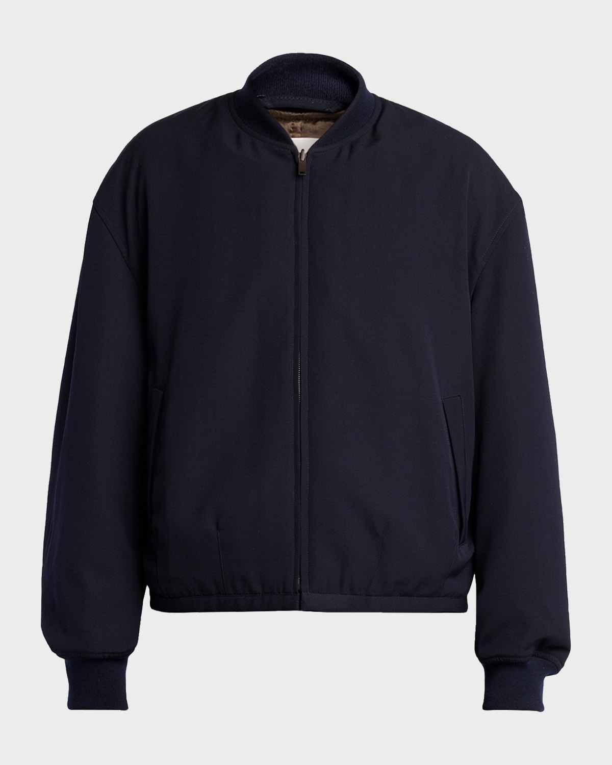 THE ROW - Men's Fenn Wool and Silk Reversible Bomber Jacket