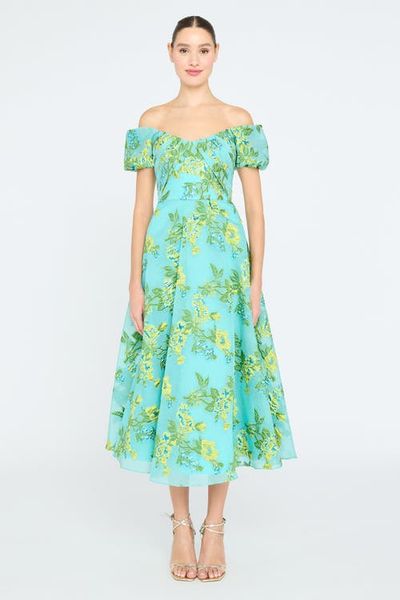 Theia - Alanis Off Shoulder Dress