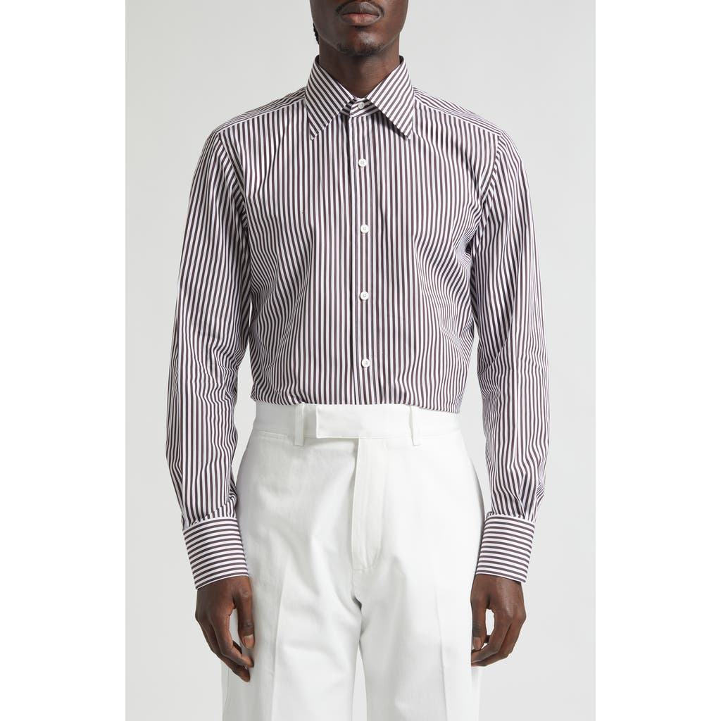 TOM FORD - Slim Fit Ladder Stripe Button-Up Shirt