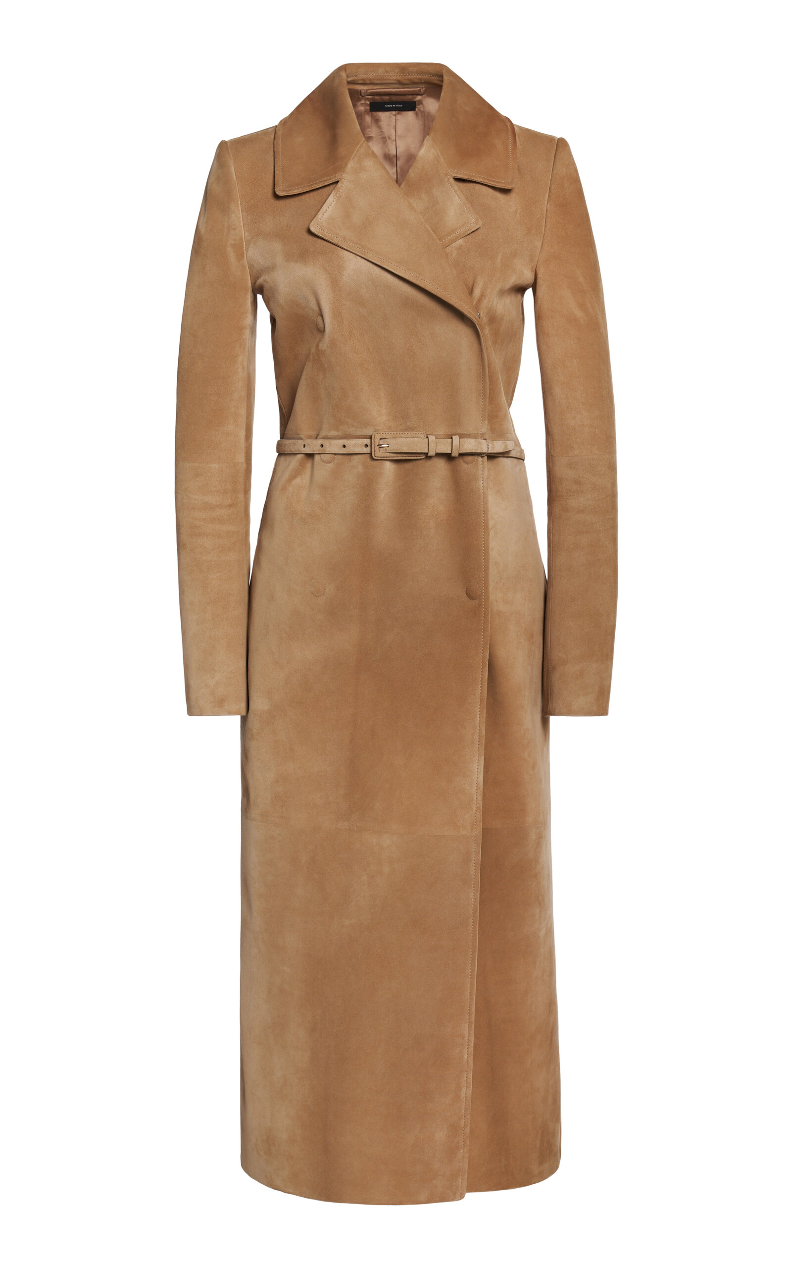 Tom Ford - Suede Trench Coat Khaki IT 44