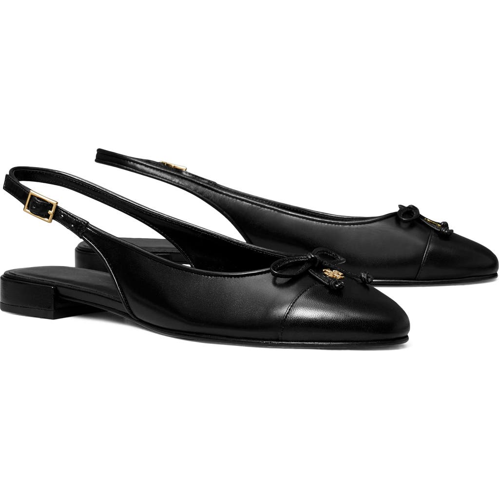Tory Burch - Slingback Cap Toe Flat