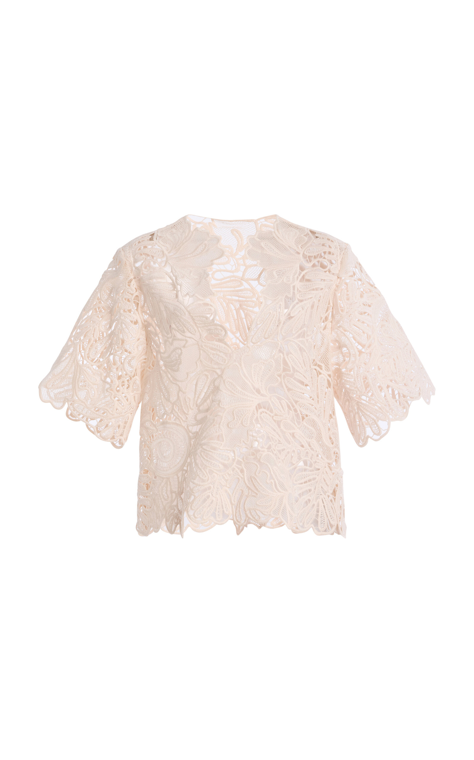 Ulla Johnson - Dua Lace Silk Top White