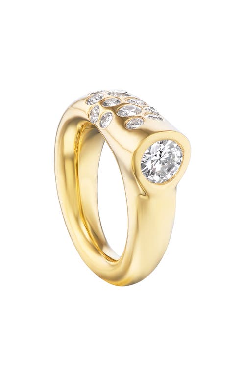 Uniform Object - 18K Gold Clustered Diamond Ring