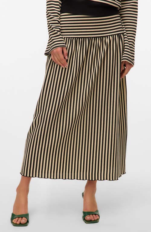 VERO MODA - Isabella Stripe Knit Midi Skirt