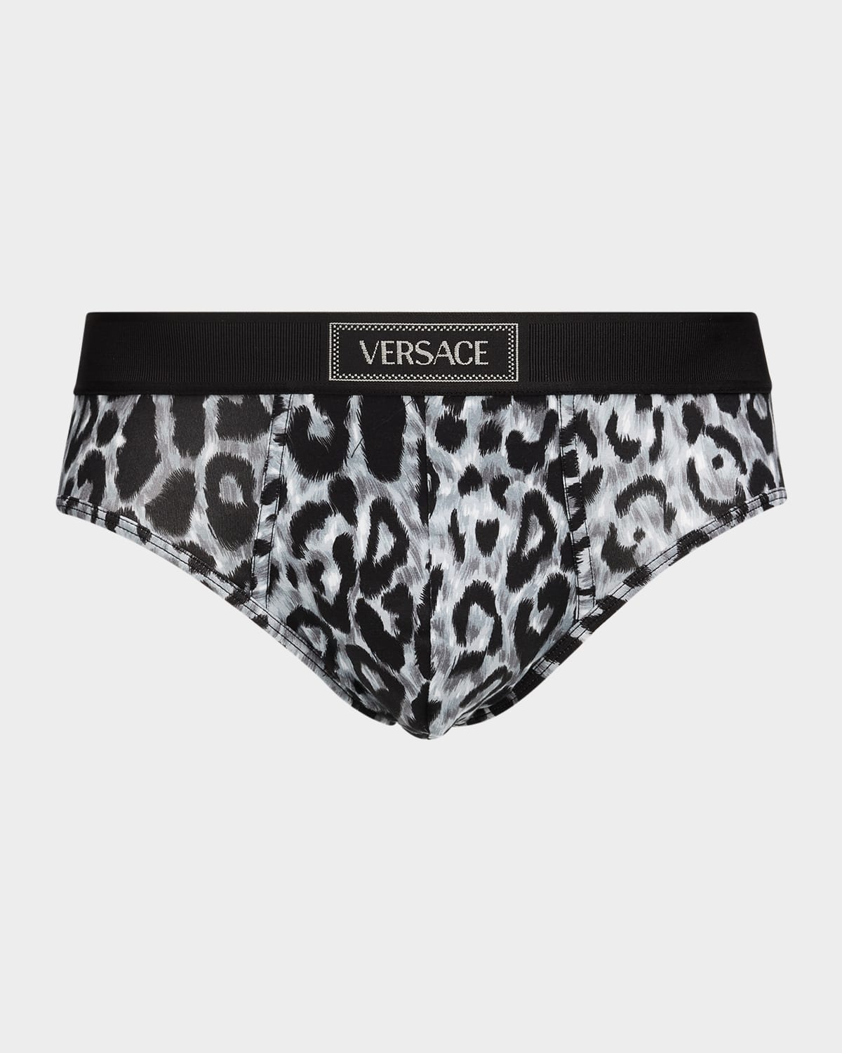 Versace Jeans Couture - Men's Leopard-Print Stretch Jersey Cotton Briefs