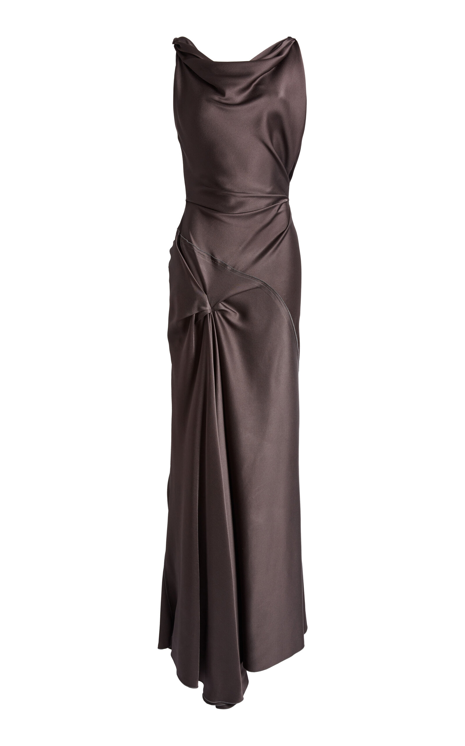 Victoria Beckham - Posy Draped Satin Gown