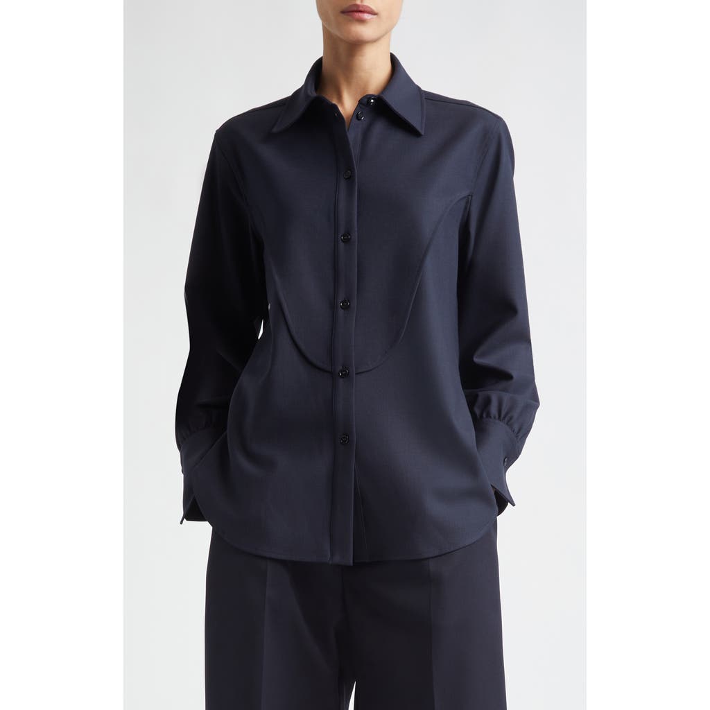 Victoria Beckham - Yoke Detail Stretch Button-Up Shirt