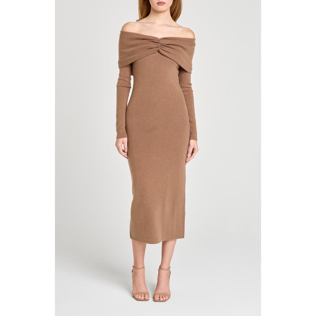 WAYF - Alice Off the Shoulder Long Sleeve Knit Dress
