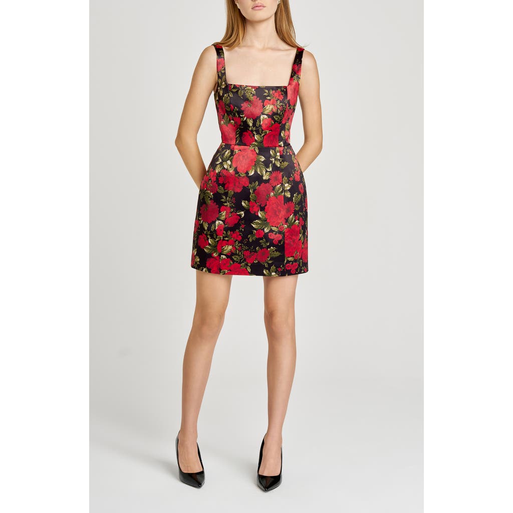 WAYF - Clara Floral Satin Minidress