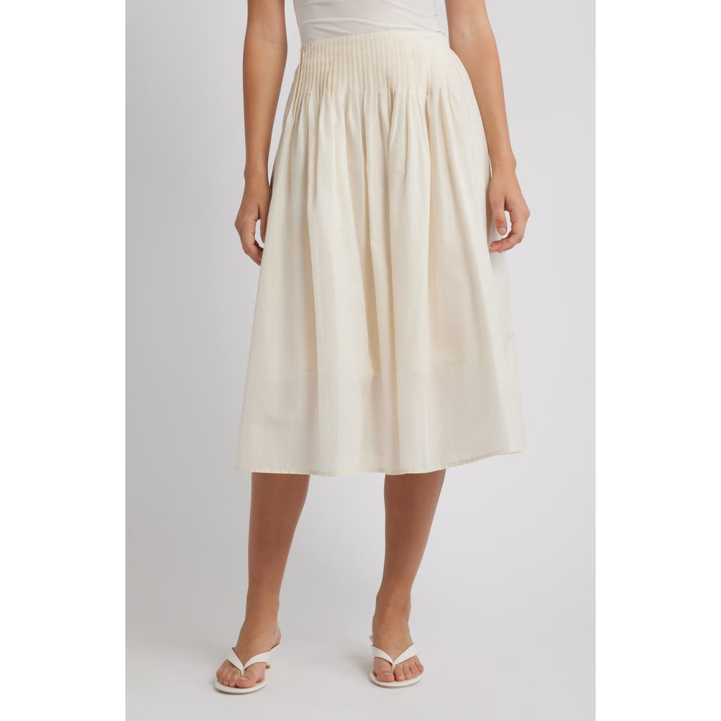 WAYF - Greer Pintuck Pleat Midi Skirt