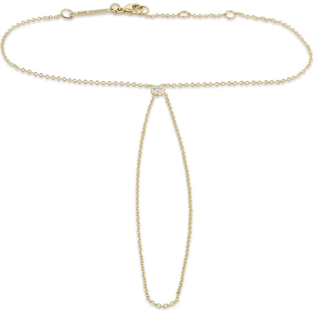 Zoë Chicco - Floating Diamond Adjustable Hand Chain