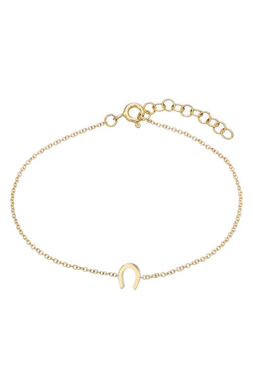 Zoe Lev - Tiny Horseshoe Chain Bracelet