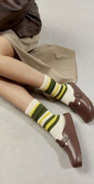 7DaysSocks - Slouchy Crew Sock in Yellow, Women's at Urban Outfitters