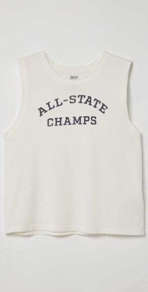 BDG - All-State Tank Top in Cream, Men's at Urban Outfitters