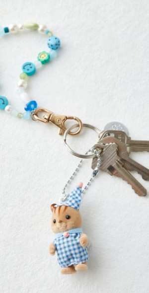 Calico Critters - Figure Keychain in Walnut Squirrel at Urban Outfitters