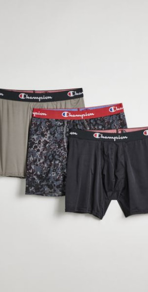 Champion - Lightweight Stretch Boxer Brief 3-Pack in Assorted, Men's at ...