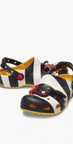 Crocs - X McDonald's Hamburglar Classic Clog in Black/White, Men's at Urban Outfitters