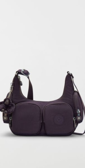 Kipling - Rikka Small Cargo Nylon Crossbody Bag in Purple, Women's at ...