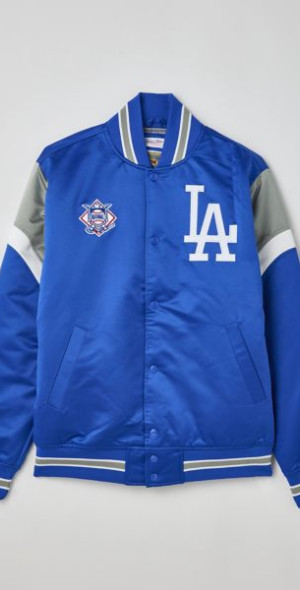 Mitchell & Ness - Los Angeles Dodgers MLB Heavyweight Satin Jacket in ...