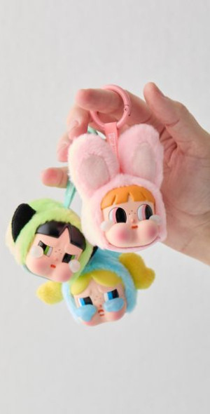 POP MART - CRYBABY X Powerpuff Girls Series Blind Box Plushie Keychain ...