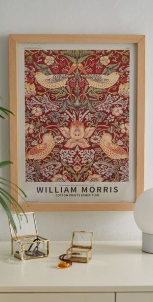 PSTR Studio - William Morris Strawberry Thief Art Print at Urban Outfitters