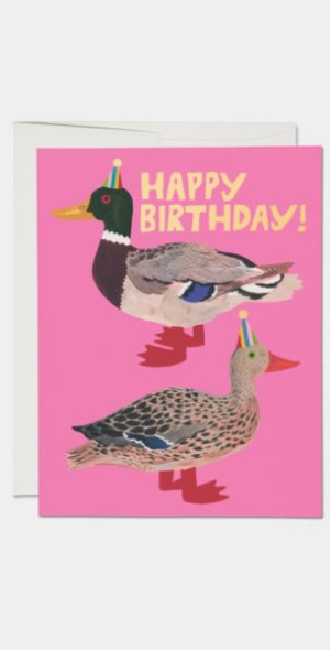 Red Cap Cards - Red Cap Quacky Birthday Greeting Card at Urban Outfitters