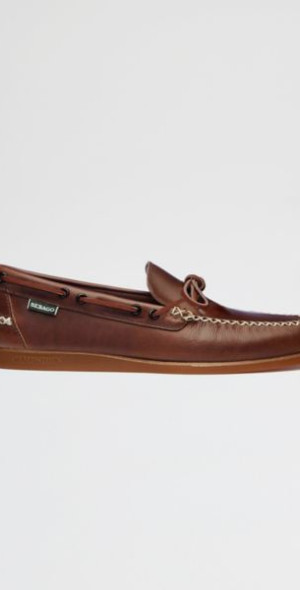 Sebago - Scout Waxed Leather Moc Boat Shoe Shoe in Brown Gum, Men's at ...