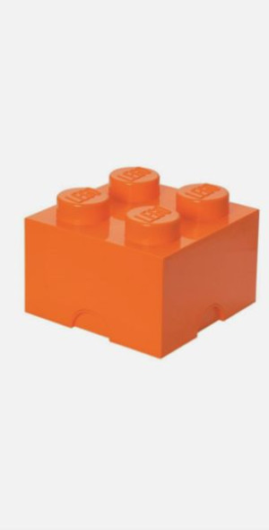 Toynk - LEGO Bright Orange Large Storage Box 4 at Urban Outfitters
