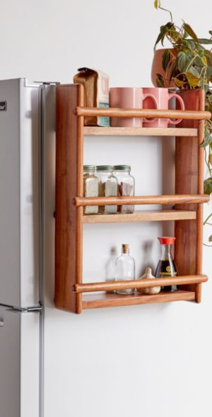 Urban Outfitters - Carla Refrigerator Storage Rack in Brown at